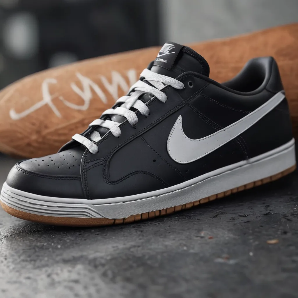 Exploring Black Nike Shoes with White Soles in Skate Culture
