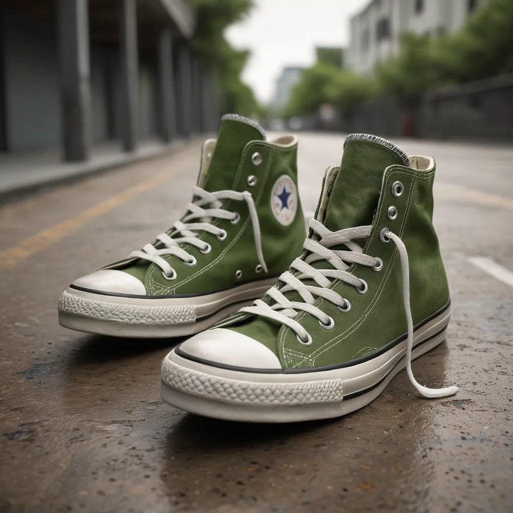 The Enduring Style of Army Green Converse in Skateboarding